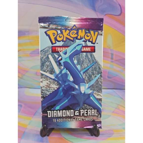 Toys | Pokemon Tcg Diamond Pearl Empty Booster Pack Dialga Art | Poshmark